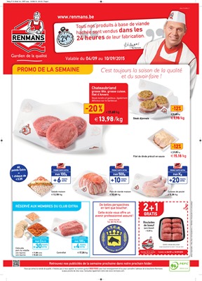 Folder Renmans - Promo de la semaine
