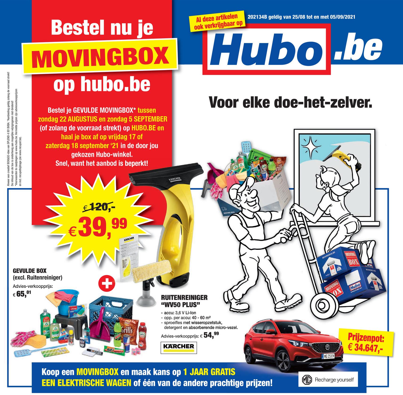 Informatie (folders, kortingsbonnen, winkels...) over de Hubo winkels ...